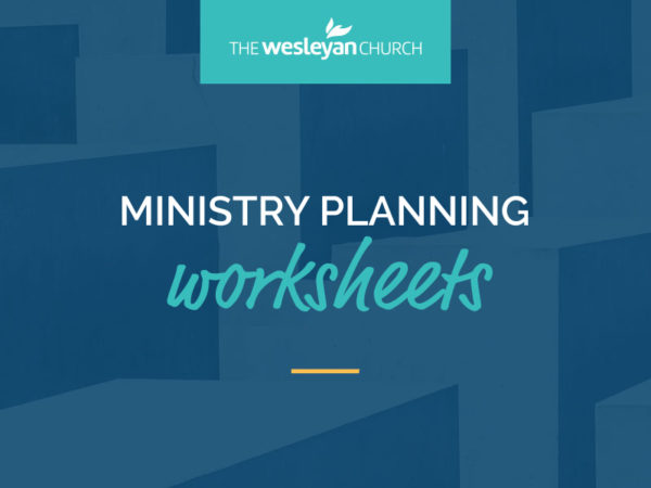 Ministry Planning Worksheets - Resource Center